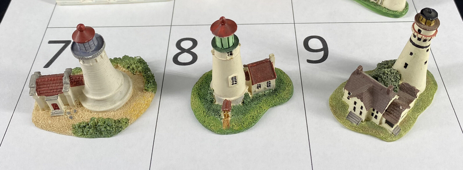 Vtg 1996 Lenox Lighthouse Thimble Collection International & American ...