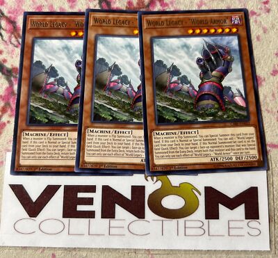 3x (VLP) - World Legacy - "World Armor" - CIBR-EN022 - Rare - 1st ...