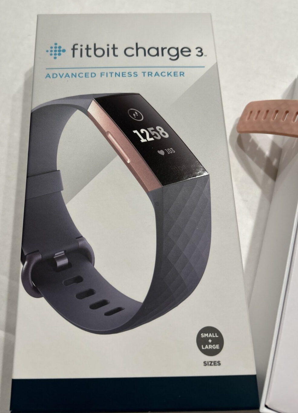 FitBit CHARGE 3 CHARGER + Lot For Parts Or Repair ROSE GOLD WRISTBANDS ...