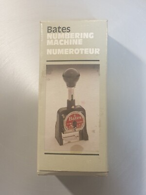 Vintage Bates Royall Numbering Machine 6ELEV | eBay
