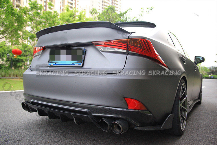 Real Carbon Fiber Rear Bumper Diffuser For Lexus IS350 IS300 Sport ...