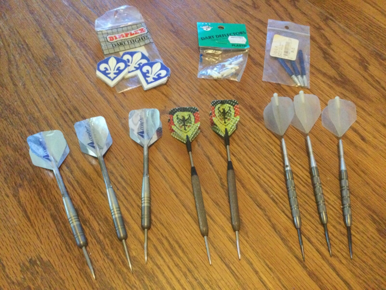 Lot Of Steel Point Darts flights deflectors shafts 8 darts misc parts ...