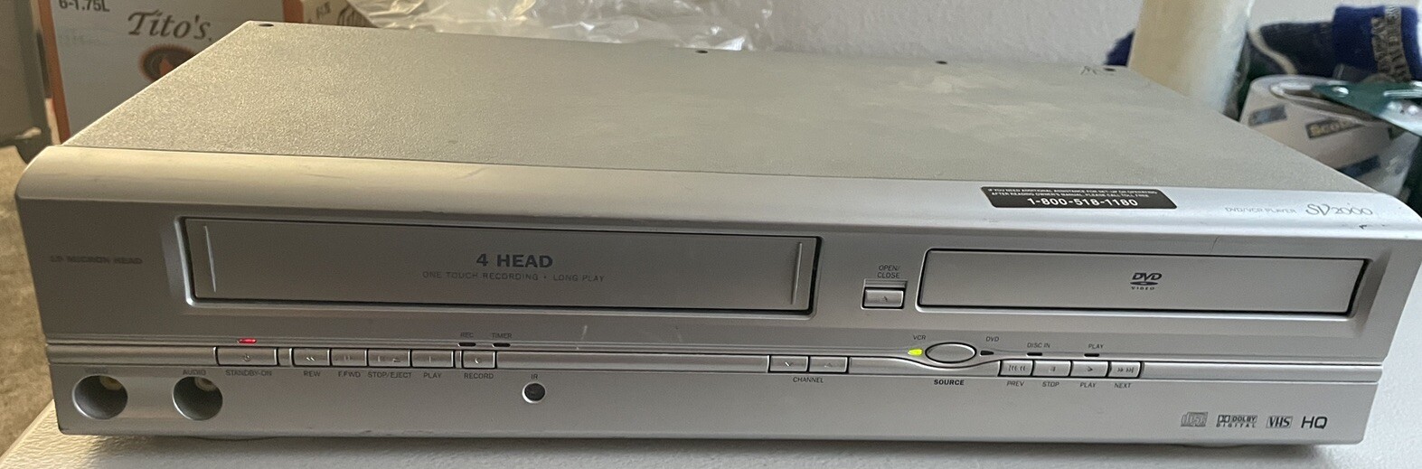 Funai Sv2000 WV805 DVD VHS Combo Player Recorder Bundle for sale online ...