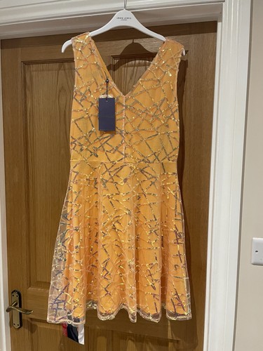 Hot Squash Size 16 Yellow Sequin Dress - Ideal for Wedding / Races ...