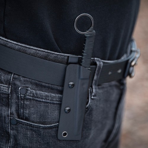 7" Tactical Knife FIXED BLADE KNIFE w/ Kydex Sheath Ring Design Unti ...