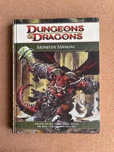 Dungeons & Dragons Monster Manual 4th Ed - WOTC Hardcover (2008) | eBay ...
