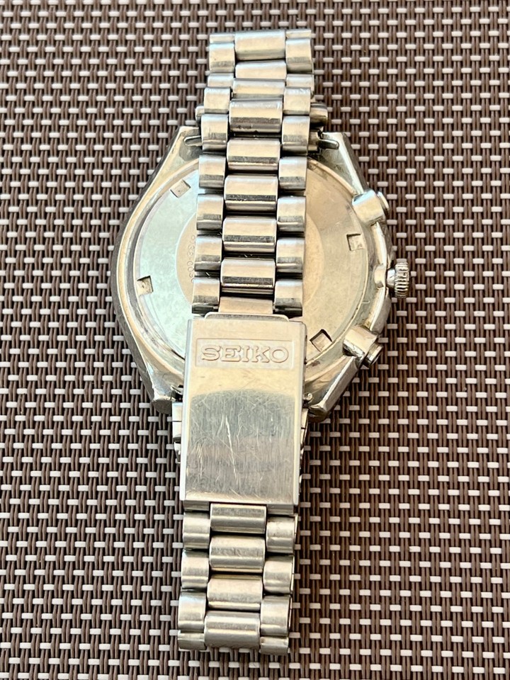 Seiko 6138-0030 KAKUME Chronograph Automatic Watch Men's Blue Dial ...