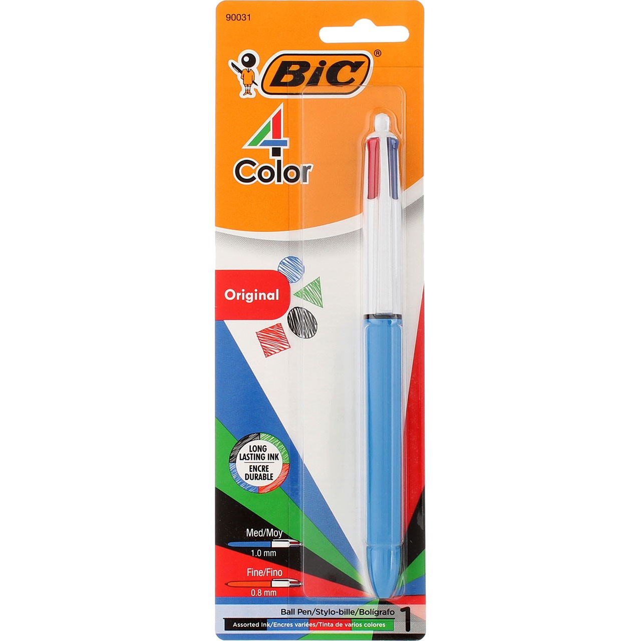 BiC 4-Color Retractable Ball Pen, Medium/Fine 70330900318| eBay