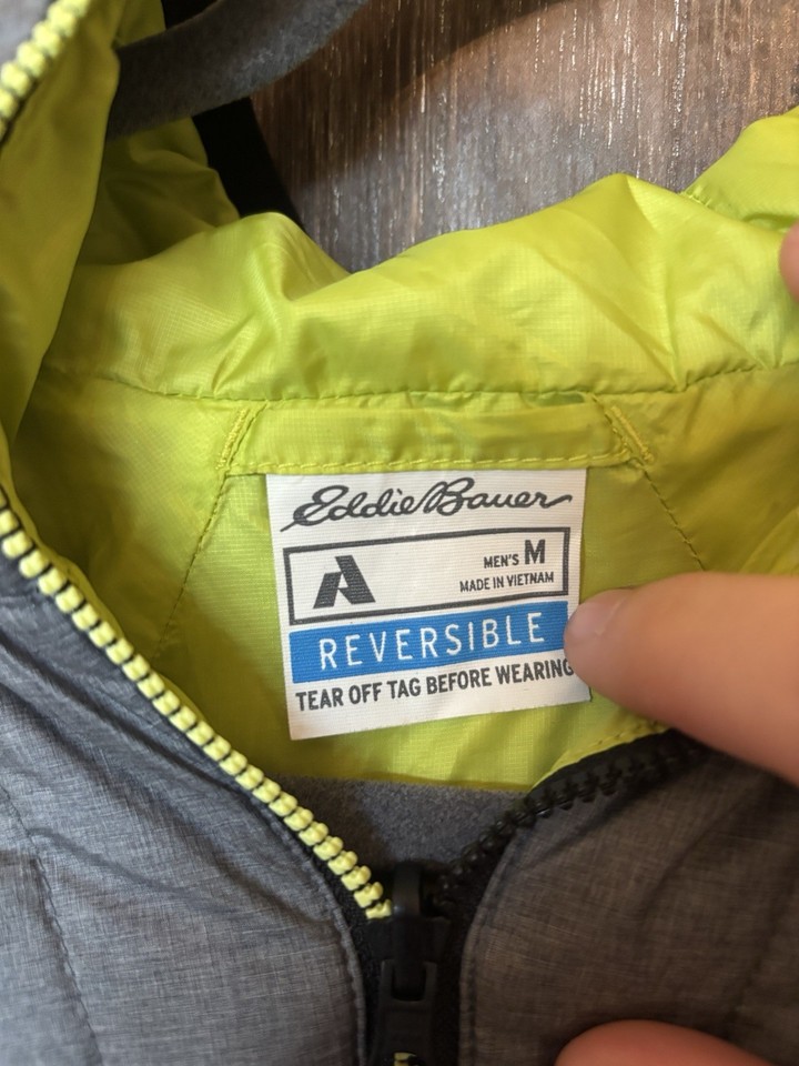 Eddie Bauer First Ascent Primaloft Reversible Insulated Coat Men’s Size ...