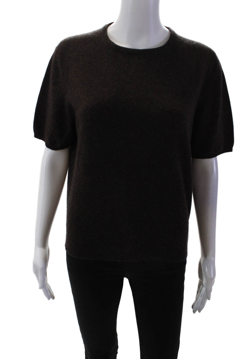 Tse Womens Cashmere Crew Neck Short Sleeves Sweater D… - Gem
