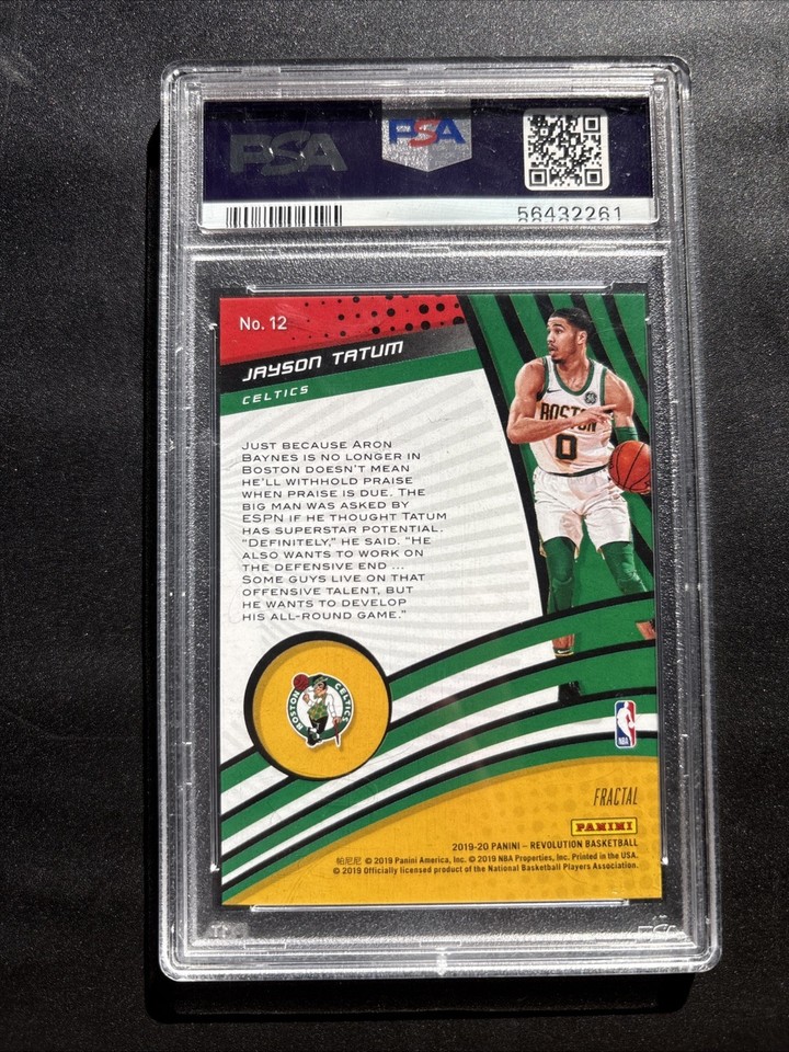 2019-20 Panini Revolution - Vortex Jayson Tatum #12 Fractal | eBay