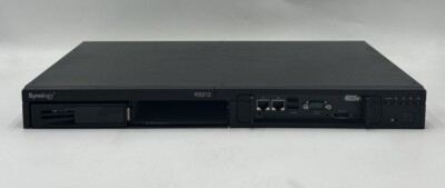 Synology RS212 RackStation 1U 2 Bay NAS Server /w 1x 4TB HDD 1x HDD ...