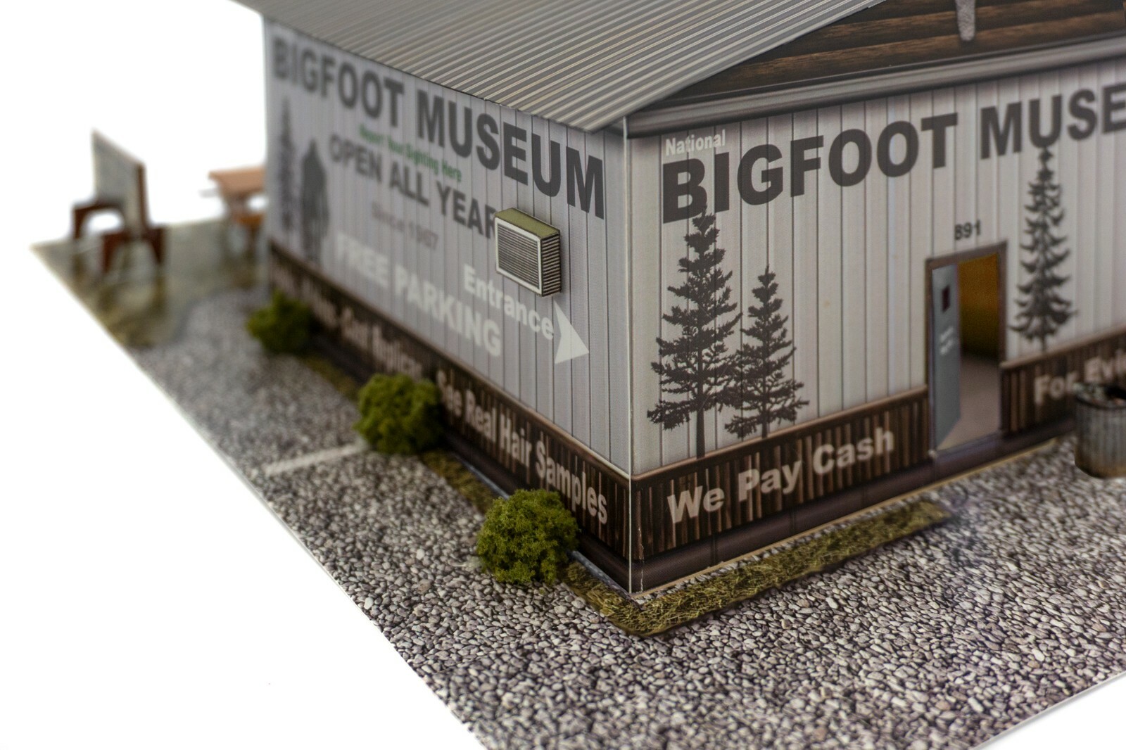 1/48 Bigfoot Museum Model Build Kit, Bigfoot Memorabilia, Sasquatch ...