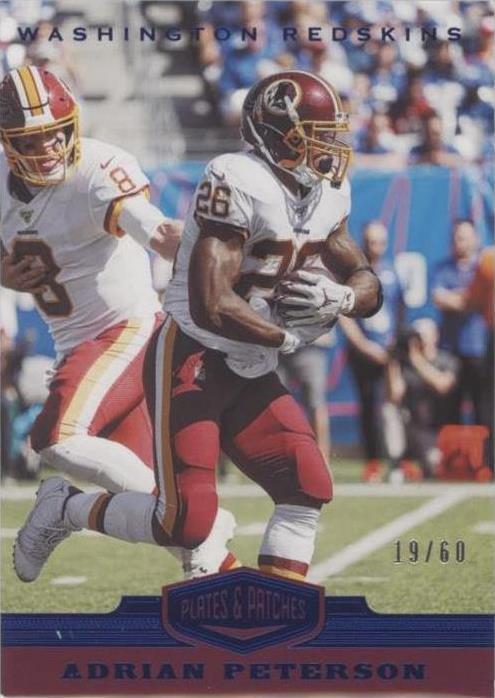 2019 Panini Plates & Patches - Adrian Peterson #96 Blue /60 for sale ...