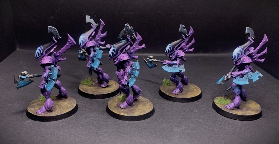 Wraithblades painted Warhammer 40k Aeldari Ynnari Xenos army Eldar ...