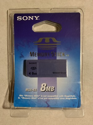 Vintage- NEW Sony 8MB Memory Stick Card - MSA-8A 27242544390| eBay