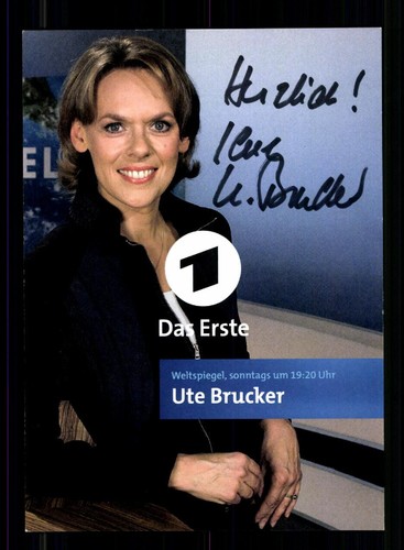 Ute Brucker Weltspiegel Autogrammkarte Original Signiert # BC 211257 ...
