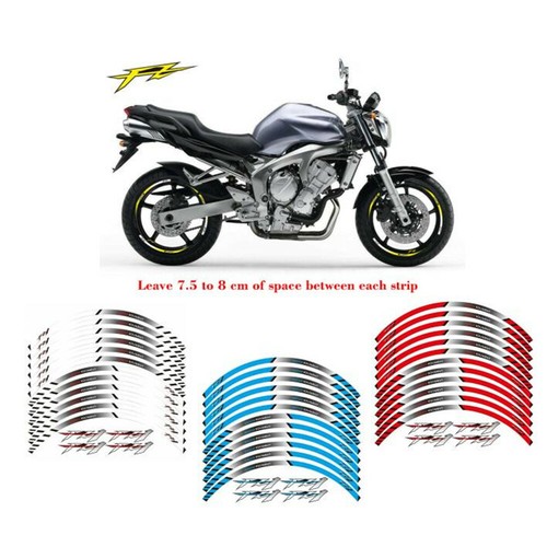 YAMAHA FZ1 FAZER RIM STRIPES STEREO PASTERS STICKER MOTORCYCLE WHEEL ...