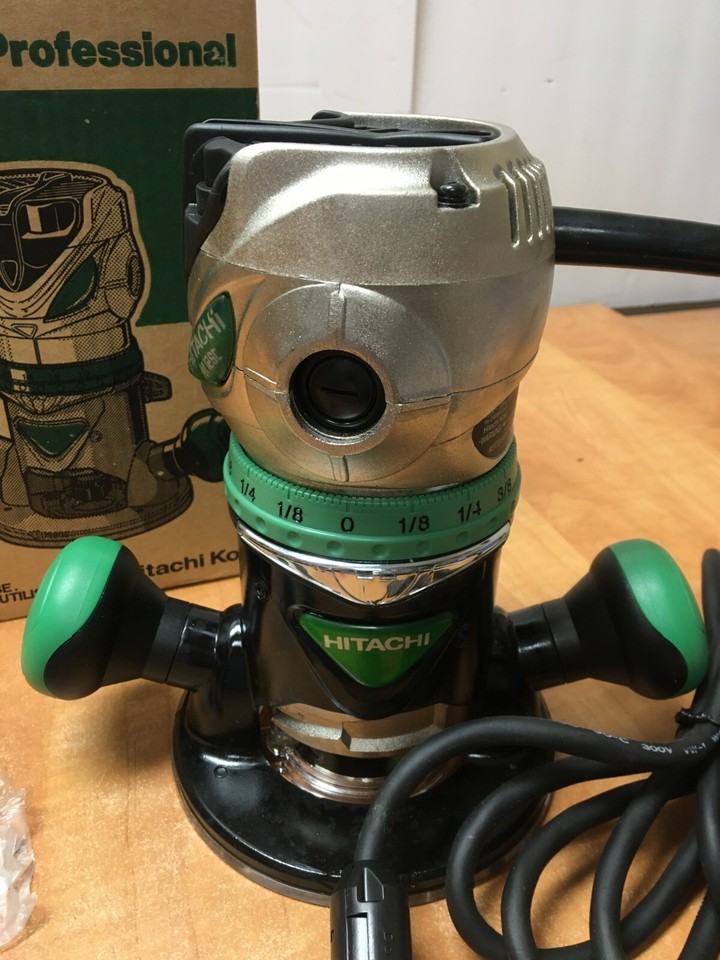 Hitachi M12SC Variable Speed Fixed Base Router with Collets & wrenches ...