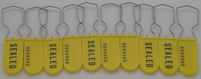 Electric Utility Meter Tamper Evident Padlock Security Tag Seal Yellow ...