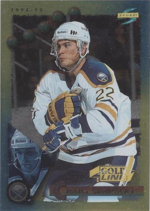 1994-95 Score - Craig Simpson #54 Gold Line for sale online | eBay