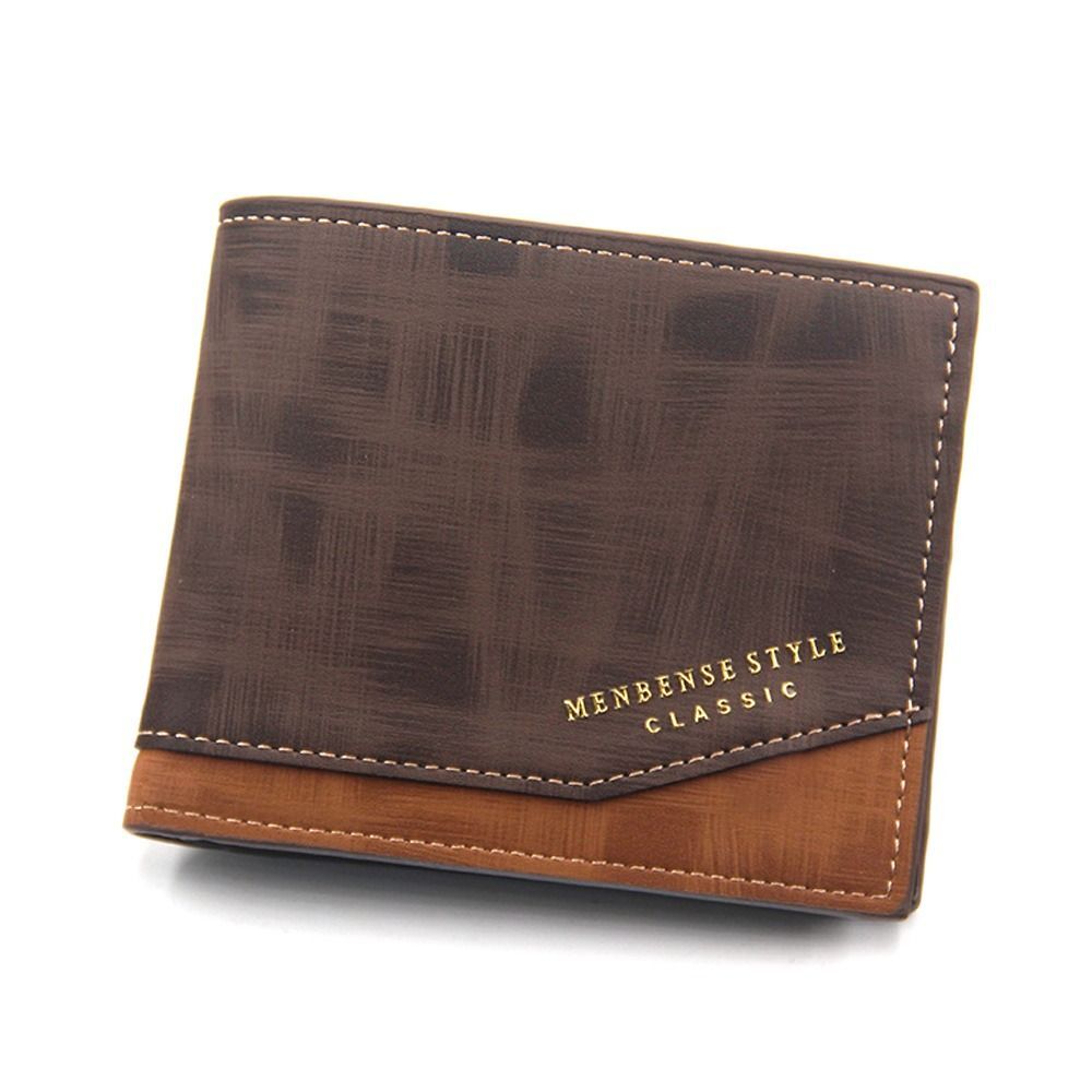 Designer Gold Stamping Multi Card Bag Zero Wallet Hinge Wallet Men'S ...