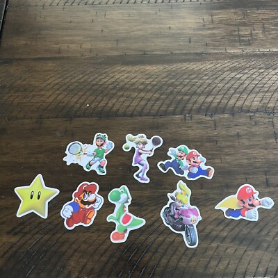 Mario vinyl decal stickers laptop car truck suv window nintendo video ...