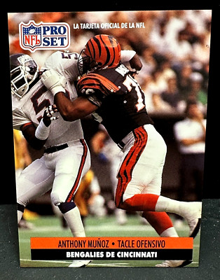 Anthony Munoz 1991 Pro Set Football Spanish Version SP Card #E2 Bengals ...