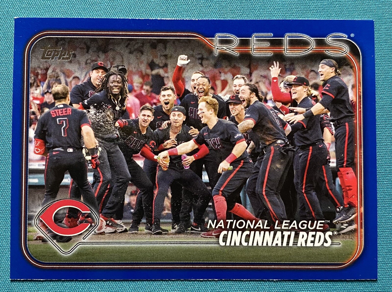 2024 Topps Series 1 #238 Cincinnati Reds Team Card ELLY DE LA CRUZ RC ...