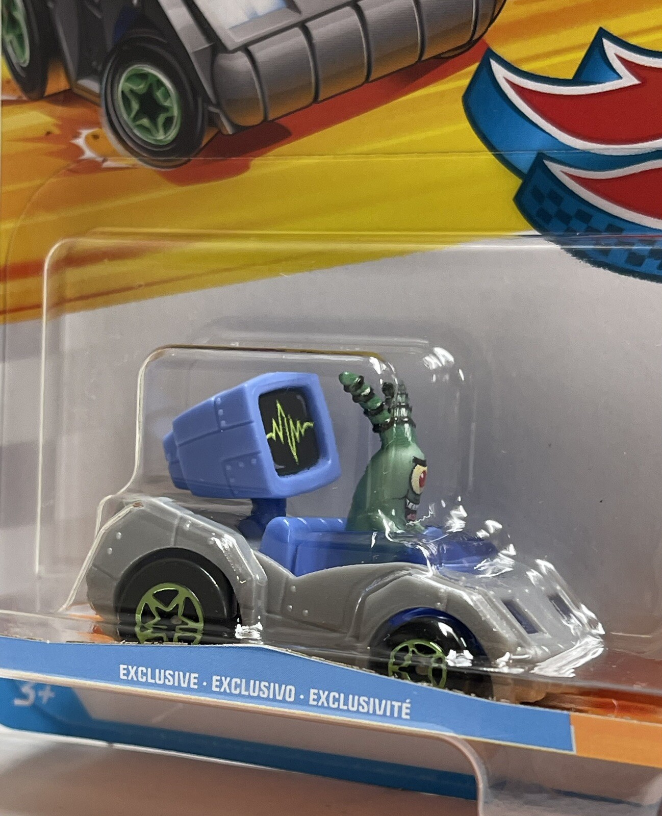 Hot Wheels RacerVerse 2024 Mix 2 Vehicle 2-Pack PLANKTON &SPONGEBOB ...