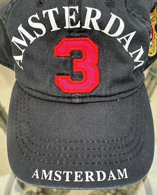Vintage Robin Ruth Hat ~ Rare Iconic Black Amsterdam 3 ~ Embroidered ...