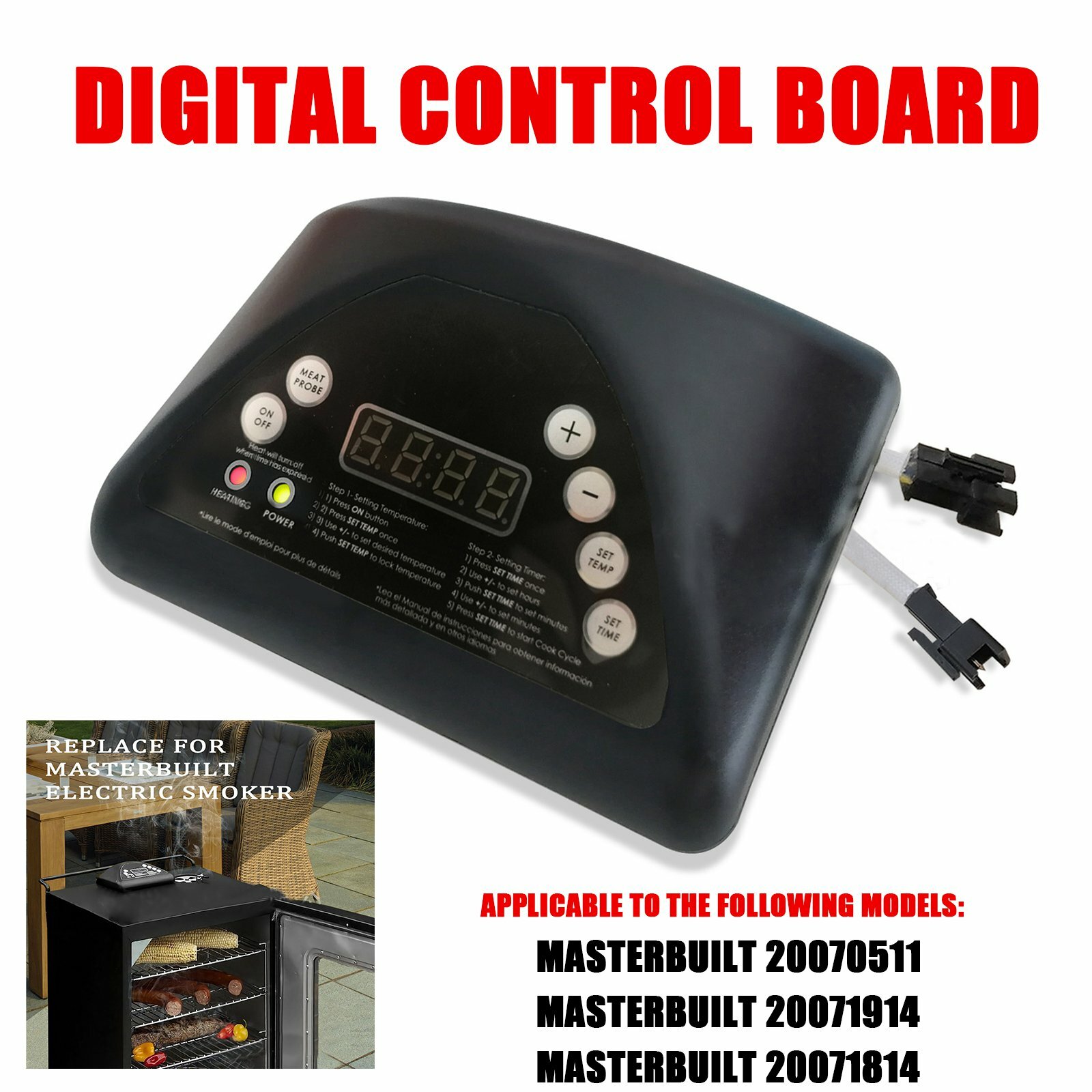 Replacement For Masterbuilt Digital Control Board 20070511/20071914 ...