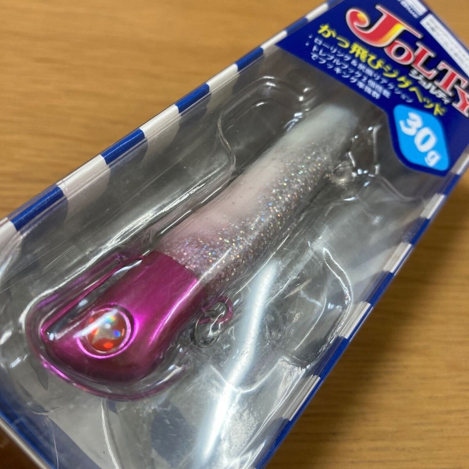 Blue Jorti 30G Flash Glow/Clear Pink Includes 3 Spare Worms Flounder ...