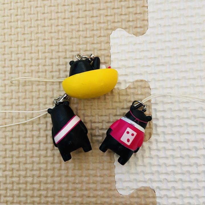 Kumamon Pucho Strap Cartoon Bear Keychain Collectible Used | eBay