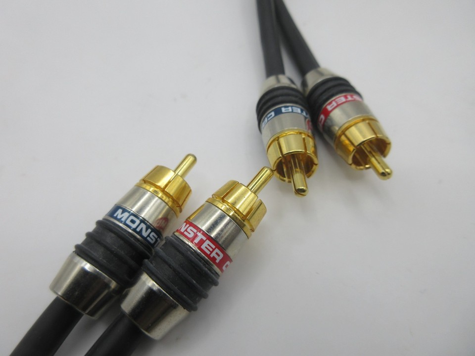 Monster Interlink 100 RCA Stereo Audio - 1 Meter Cable High Performance ...
