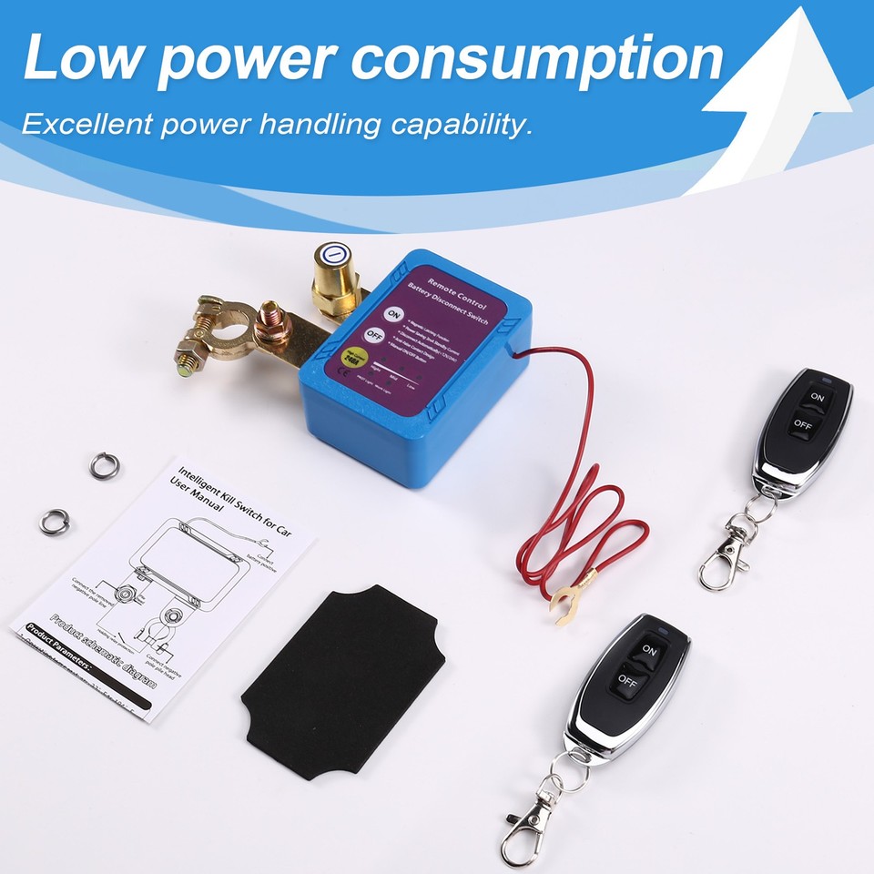 12V/24V 240A Remote Control Battery Disconnect , Automatic Off for ...