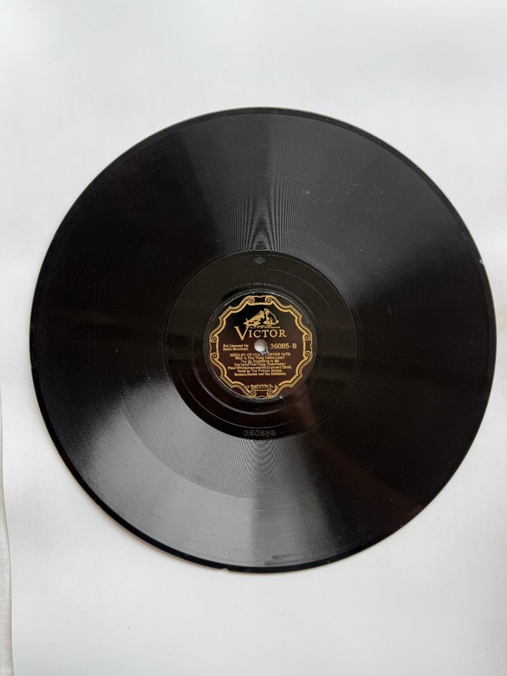 Paul Whiteman Night and Day / Cole Porter Hits 12" 78 RPM Victor 36085 ...