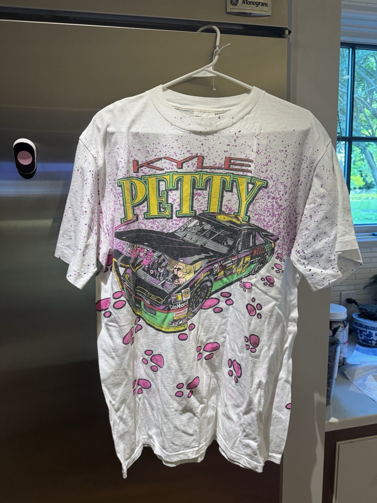 Rare Vintage 1994 Kyle Petty Pink Panther Racing T-Sh… - Gem