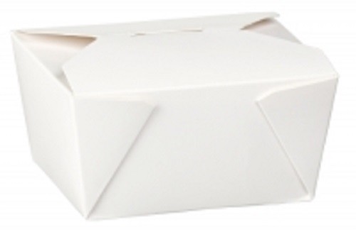 White Food Box Deli Greaseproof Lunch Noodles Salad Takeaway Size No 1 ...