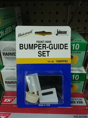 Johnson Hardware White Nylon Pocket Door Guide and Bumper Set 3 pk | eBay