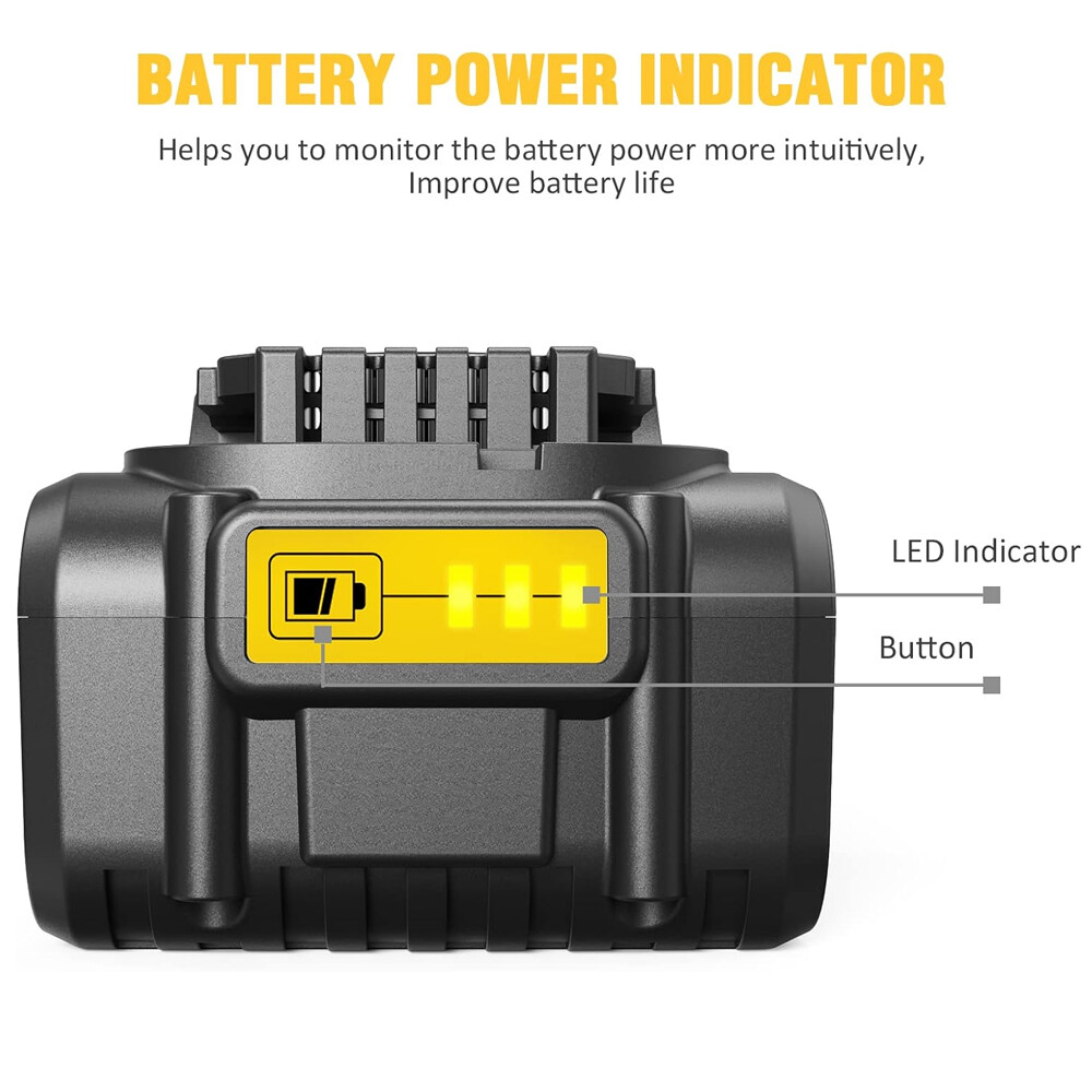 2Pack For DEWALT 18V MAX 9.0Ah DCB184 Li-Ion Slide Battery DCB182 ...