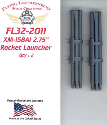 Flying Leathernecks Models 1/32 XM-158A1 2.75" ROCKET LAUNCHER (2 ...
