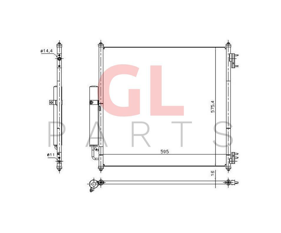 Air Condenser A/C Radiator FOR LAND ROVER RANGE ROVER SPORT 2013-2017 ...