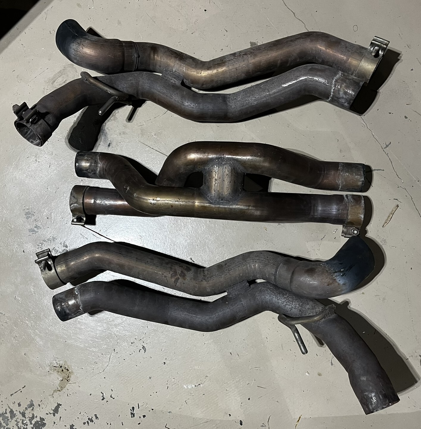 Dodge Viper SRT-10 Exhaust Cross over Pipes OEM Right & Left Factory 8 ...