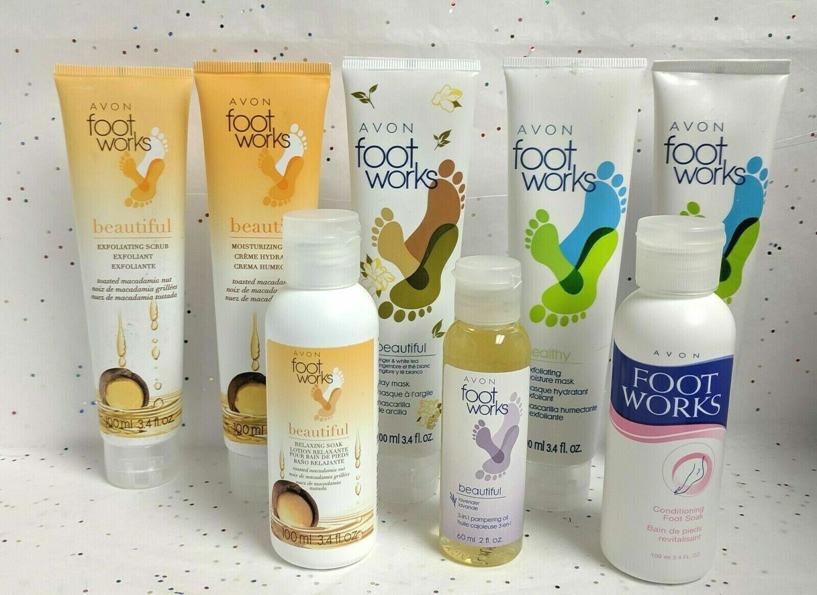 Avon Foot Works Exfoliating Scrubs Cream Oil Soaks *YOU CHOOSE* Free ...