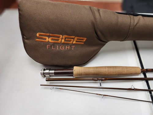 Sage Flight 486-4 #4 Line 8'6" 3-1/8oz Fly Fishing Rod! 4 Piece w ...