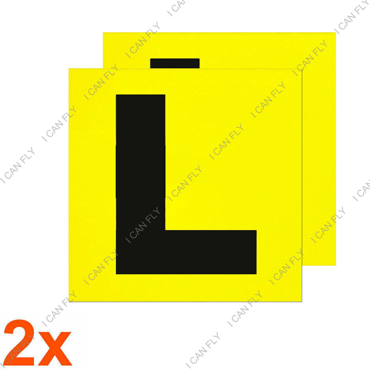 2x Learner Driver Plate GREEN P RED P Magnetic Plate Car Licence DF ...