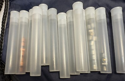 Pre-Owned ~Muzzle-Loaders Powder Charge Tubes -Grain Tubes -12 Tubes-N0 ...
