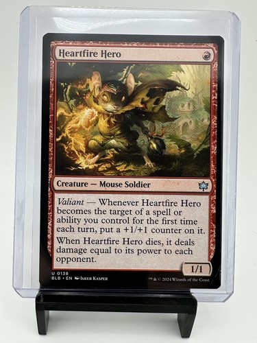 Heartfire Hero - #138 Regular - Bloomburrow - Mtg | eBay