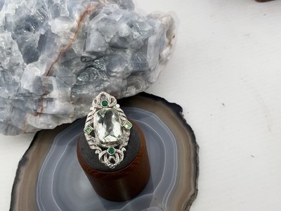 Nicky Butler Prasiolite Peridot Chalcedony 925 Sterling Silver Ring Sz ...